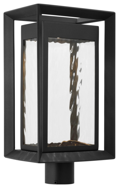 Urbandale LED Outdoor Post Fixture in Textured Black - Transitional ...
