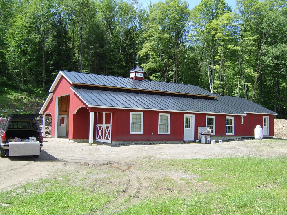 Gable Style Pole Barns - Traditional - New York - by PINE RIDGE POLE ...