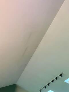Ceiling drywall ghosting - dark markings