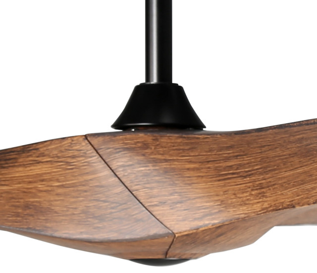 52 in. Indoor Brown Ceiling Fan with Remote and DC Motor, 6-Speed ...