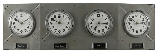 Cooper Classics Terminal Clock - Industrial - Wall Clocks - by StudioLX ...