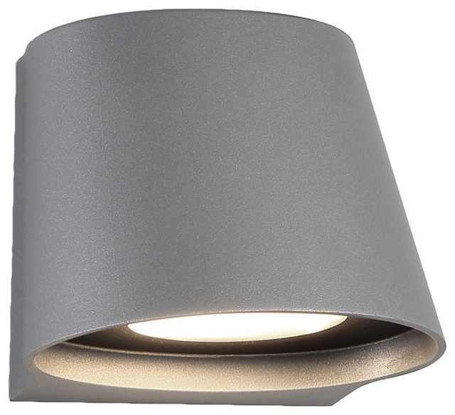 LED Outdoor Wall Sconce, Graphite - Contemporary - Outdoor Wall Lights ...