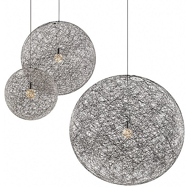 Lilly Random Light, Black, 19.7", Dia - Contemporary - Pendant Lighting ...