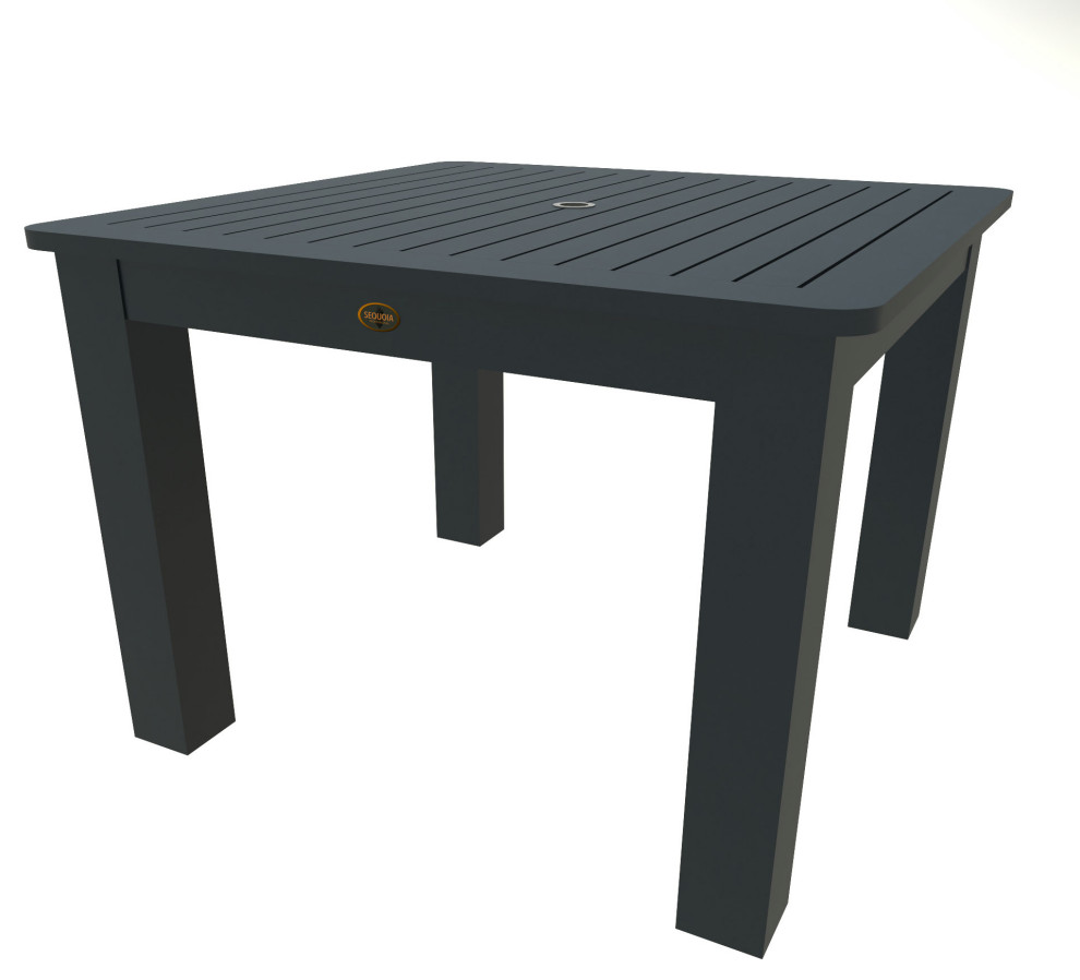 Square 42x42 Dining Table, Weathered Acorn - Transitional - Outdoor ...