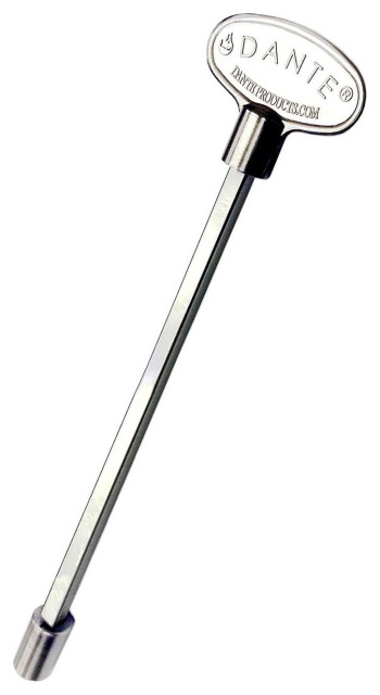 Dante 18" Universal Gas Valve Key Chrome - Modern - Fireplace ...