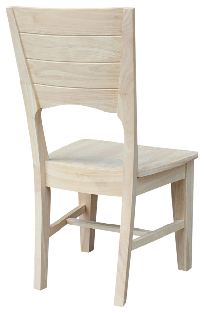 Canyon Collection Set of Two Solid Back Full Chairs - Transitional ...