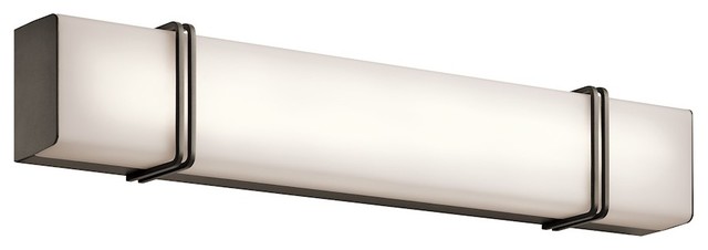 LED Linear Bath Light, 30" - Contemporary - Bathroom Vanity Lighting ...