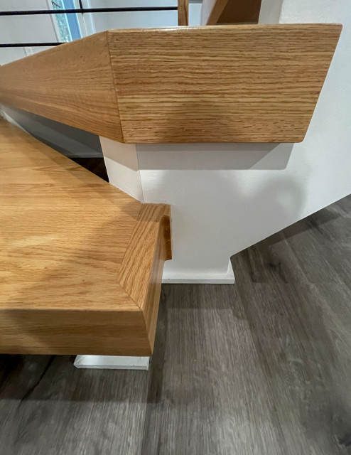 99_Modern & Open L-Shape-Winder Stair, Arlington VA 22207 - Staircase ...