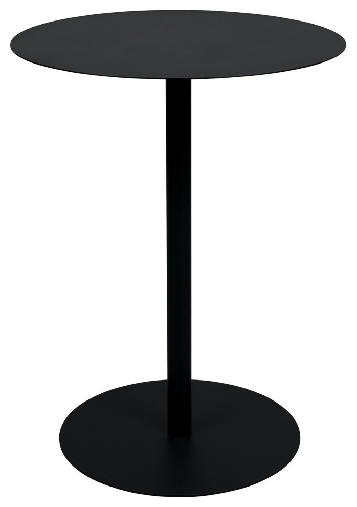 Round Black End Table (M) | Zuiver Snow - Contemporary - Side Tables ...