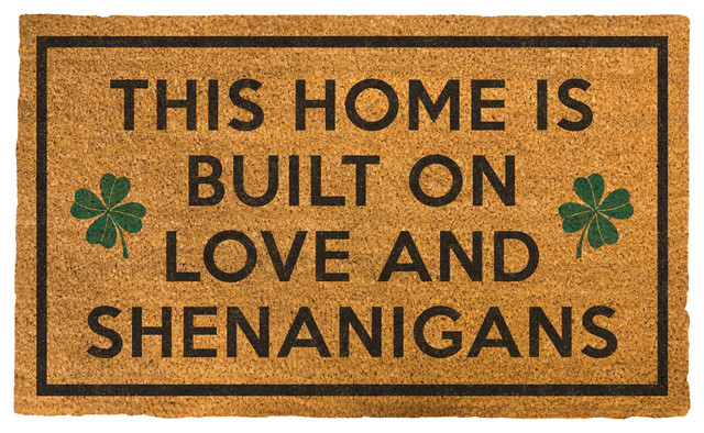 Welcome Mat, ''Irish Shenanigans'' - Contemporary - Doormats - by Bison ...