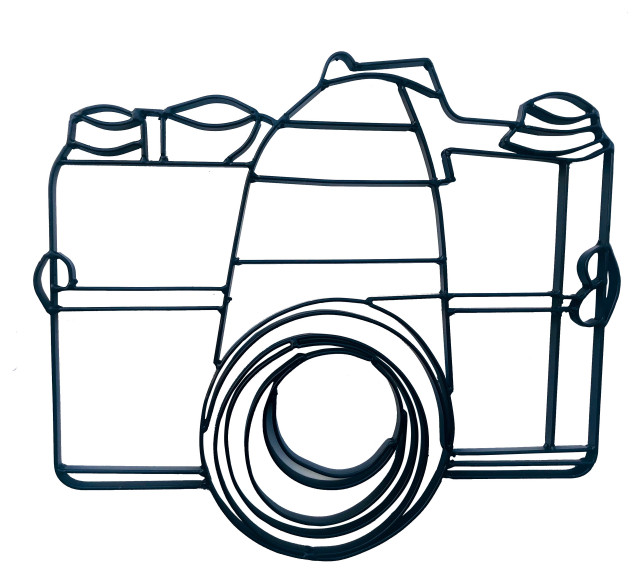 Photography Camera Metal Wall Decor and Sculpture - Contemporary ...
