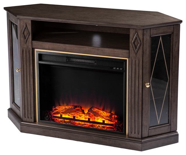 Oaklyn Base Electric Fireplace With Media Storage - Transitional ...