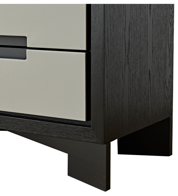 Leather Panel Chest of Drawers | Liang & Eimil Ardel - Transitional ...