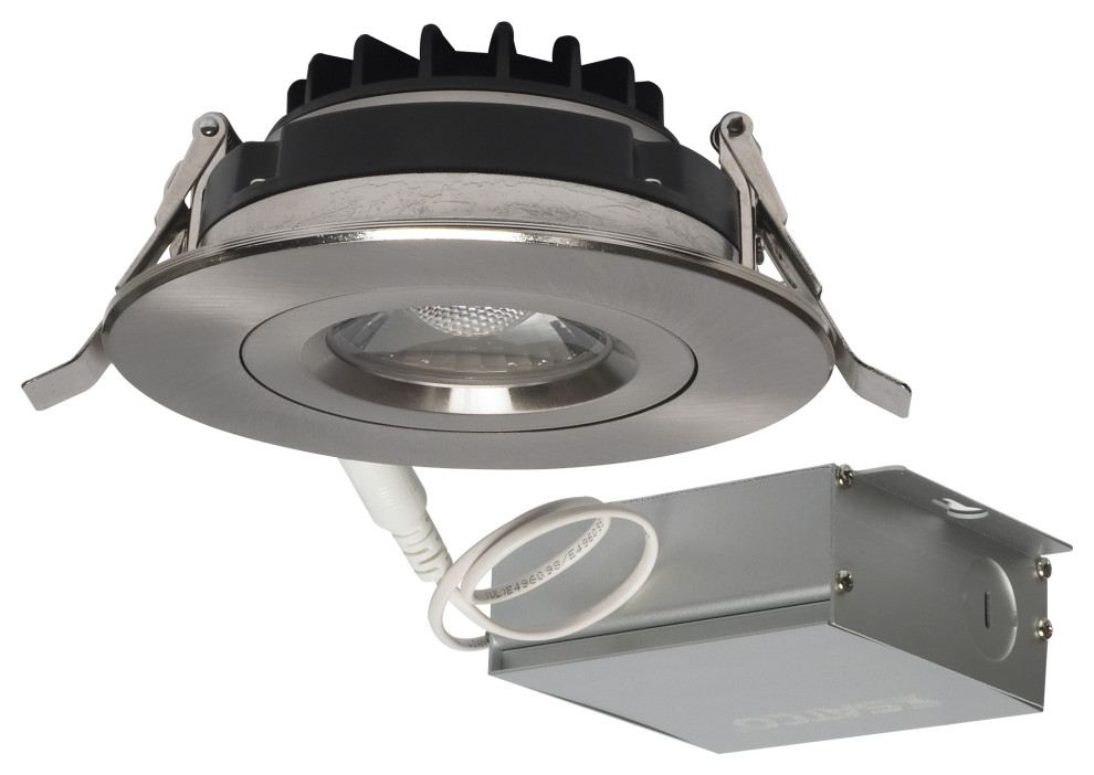 12 Watt LED Downlight - Gimbaled - 4 in. - 120 Volt - Round - Remote ...
