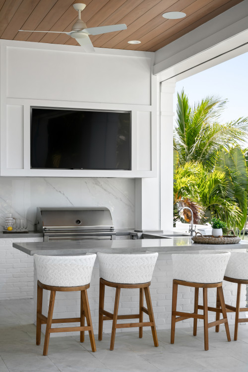 27+ Outdoor Kitchen Backsplash ( FUNCTIONAL & STYLISH ) - Designs