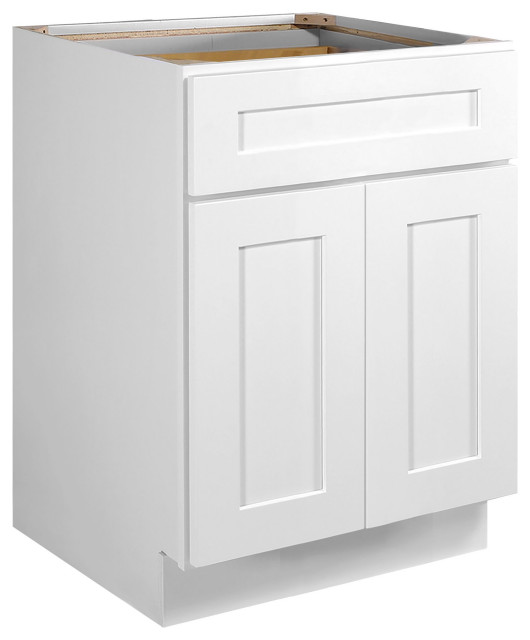 Modern Base Storage Cabinet, Framed Doors & Drawers With Soft Close ...