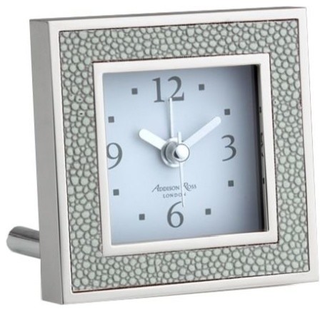 Addison Ross Shagreen Alarm Clock - Contemporary - Alarm Clocks - by ...
