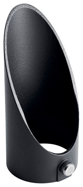 Textured Black Small Long Cowl - Lighting Hardware - by Kichler | Houzz