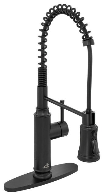Single-Handle Spring Pull Down Sprayer Kitchen Faucet with Infrared ...
