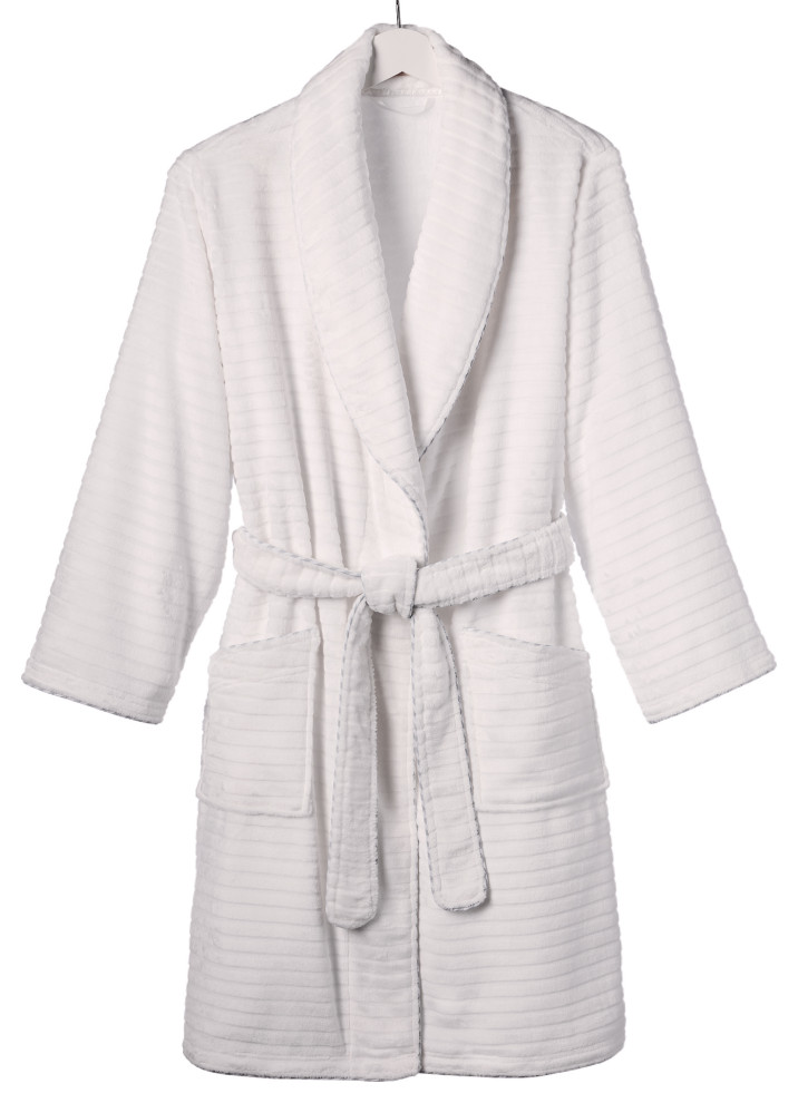Well Being By Sunham Plush Robe - Modern - Bathrobes - by Sunham Home ...