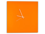 Orangeout Square Clock, Minimalist Orange Metal Wall Clocks ...