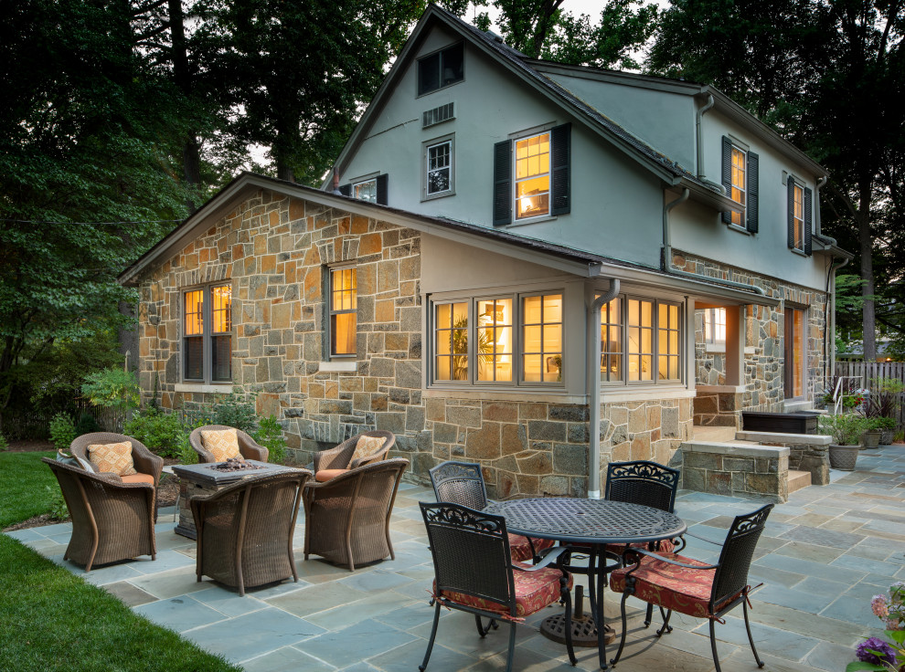 Stone house addition - Farmhouse - Exterior - DC Metro - by Morgan ...
