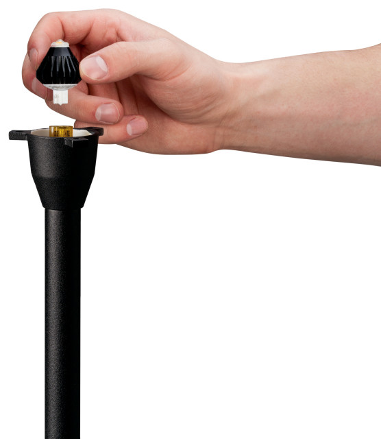 Textured Architectural Bronze 21" Cone Path and Spread 1-Light 12V ...