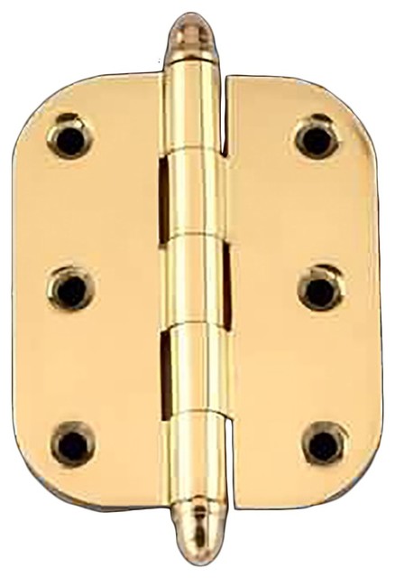 Solid Brass Cabinet Door Hinge with Stainless Steel Removable Helmet ...