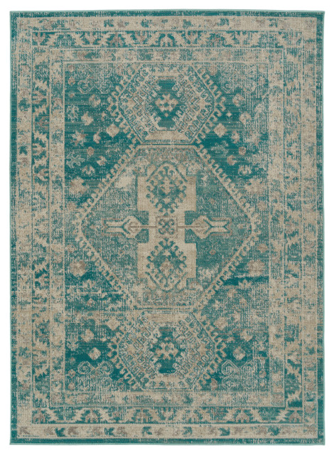 Kaleen Zuma Beach Collection Turquoise Sand Area Rug 9'x12 ...