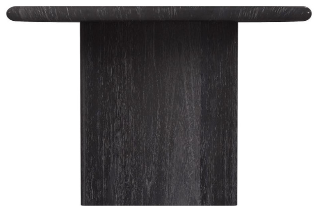 Company Halmstad Wood Panel Dining Table, Black - Rustic - Side Tables ...