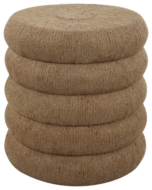 Uttermost Capitan Braided Rope Side Table - Beach Style - Side Tables ...