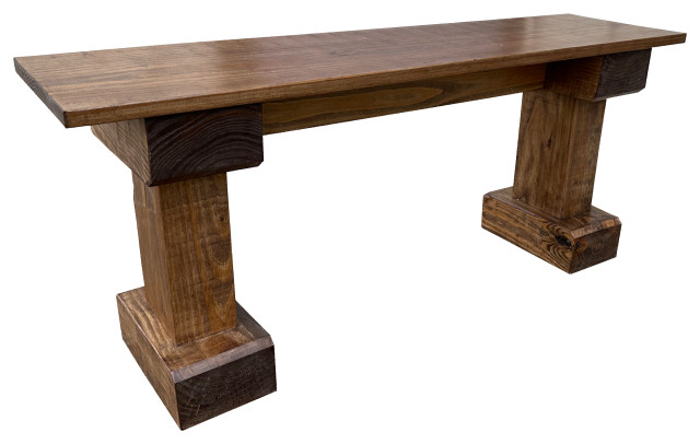 Special Walnut Wyoming Bench, 24 Inches - Rustic - Outdoor Benches - by ...