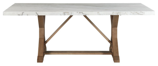 Picket House Liam Standard Height Rectangular Dining Table, White ...
