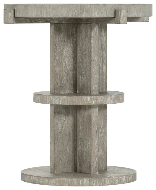 Bernhardt Foundations Round Side Table, Light Shale Finish, 20"W x 20"D ...