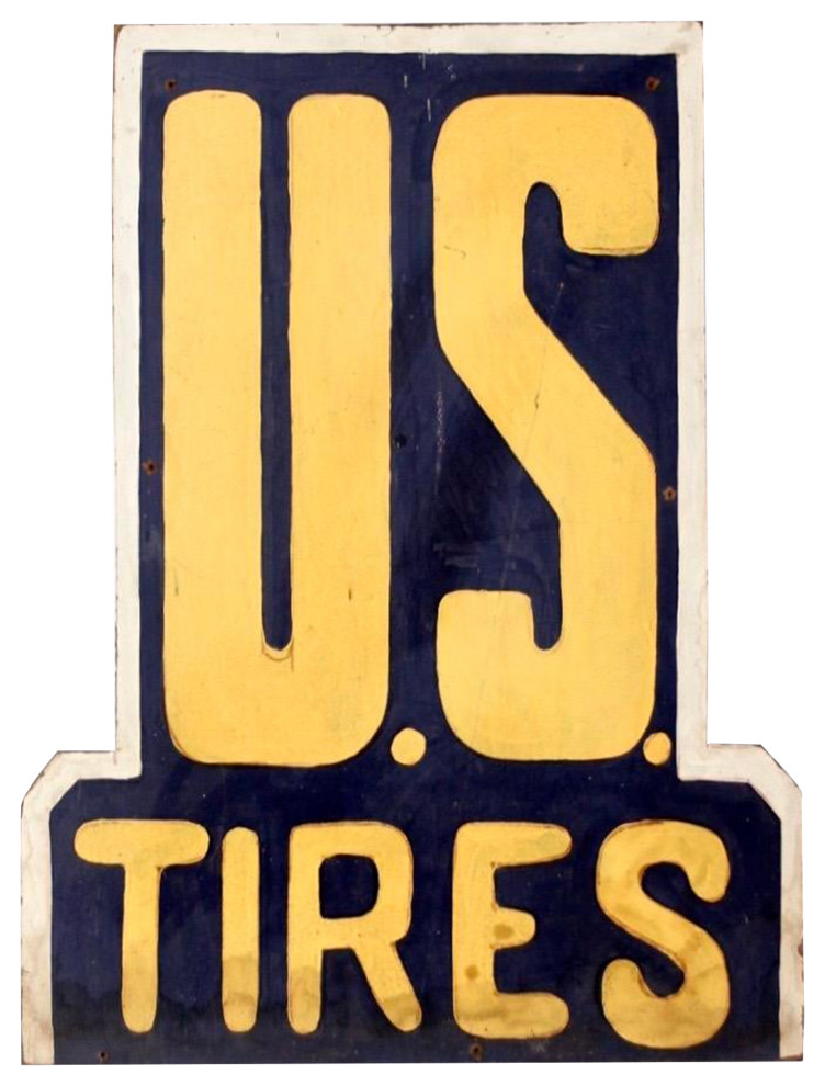 Consigned, Vintage US Tires Sign - Farmhouse - Wall Decals - by 86 ...