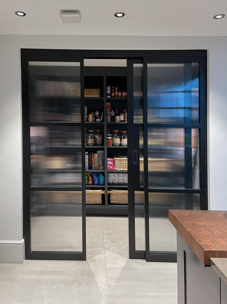 Fluted Glass lights up the kitchen by Mowlem & Co - Modern - Kitchen ...