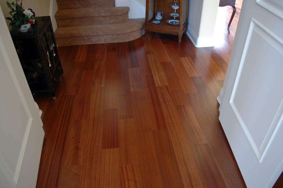 African Sapele Flooring - Traditional - Hall - San Diego - by Solana ...
