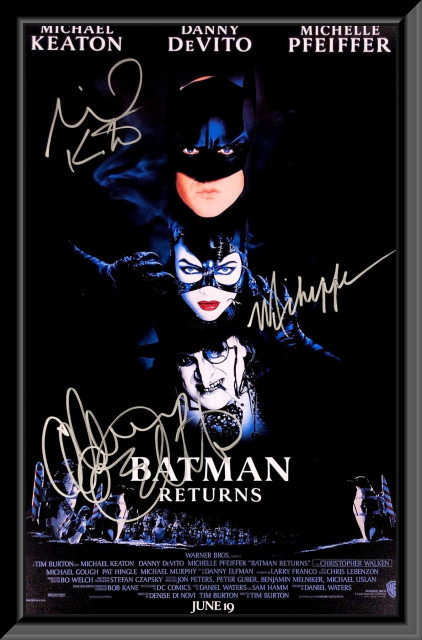 Batman Returns cast signed movie poster - Contemporary - Prints And ...