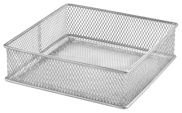 Mesh Drawer/Organizer Bin, Silver - Traditional - Food Storage ...