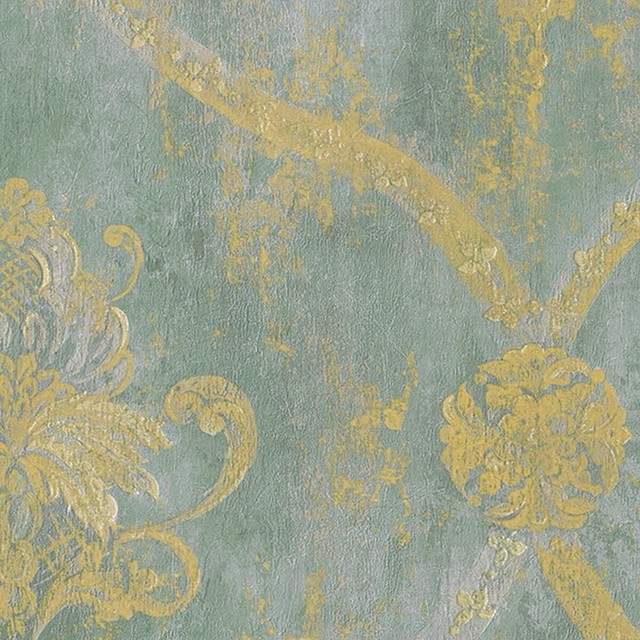 Classic Silks 2, Damask Stripes Silk Emboss Wallpaper, Roll 21"x33 ...