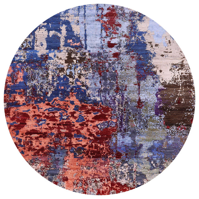 Ahgly Company Indoor Rectangle Mid-Century Modern Area Rugs, 5' x 7', 4 ...