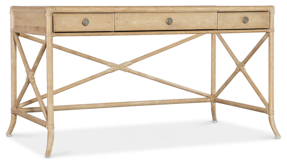 Retreat Pole Rattan Writing Desk - Tropical - Desks And Hutches - by ...