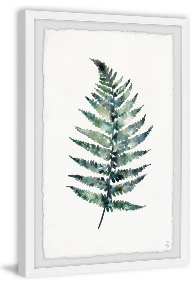 "Green Fern" Framed Painting Print, 24"x36" - Tropical - Prints And ...