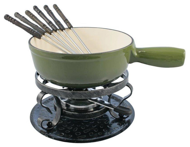 Swissmar Lugano Fondue Set Deep Green - Contemporary - Fondue And ...
