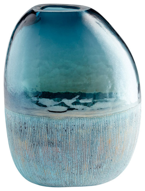 Cyan Design Large Cape Caspian Vase 11073 - Blue - Contemporary - Vases ...