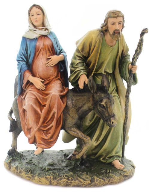 Christmas La Posada Figurine Mary Joseph Donkey Holiday Figurines, 10 ...