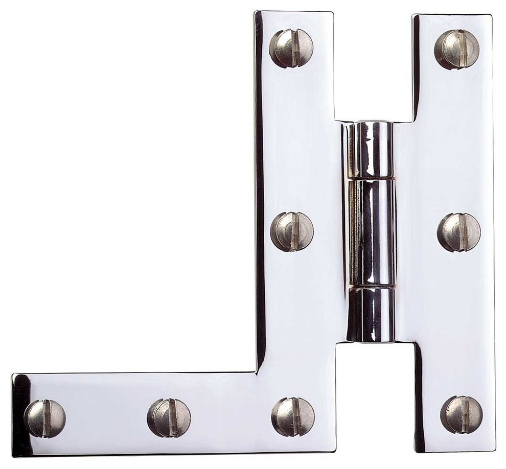 Pair H-L Cabinet Hinge Chrome Plated Solid Brass | - Modern - Hinges ...