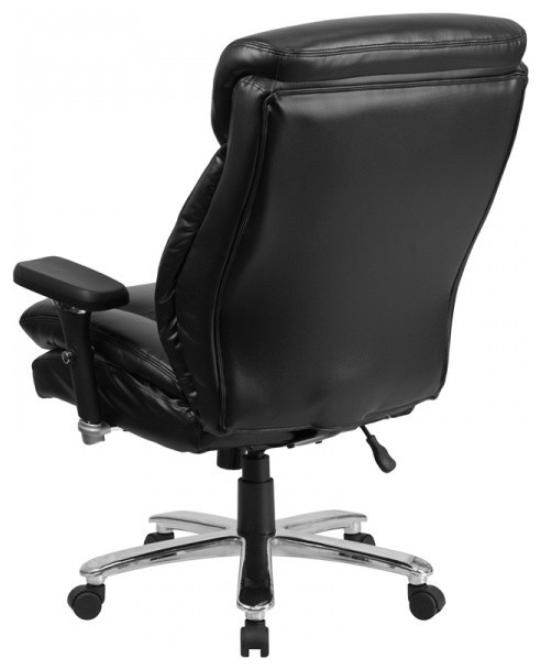 24/7 Intensive Use Big, Tall Black Leather Ergonomic Office Chair ...