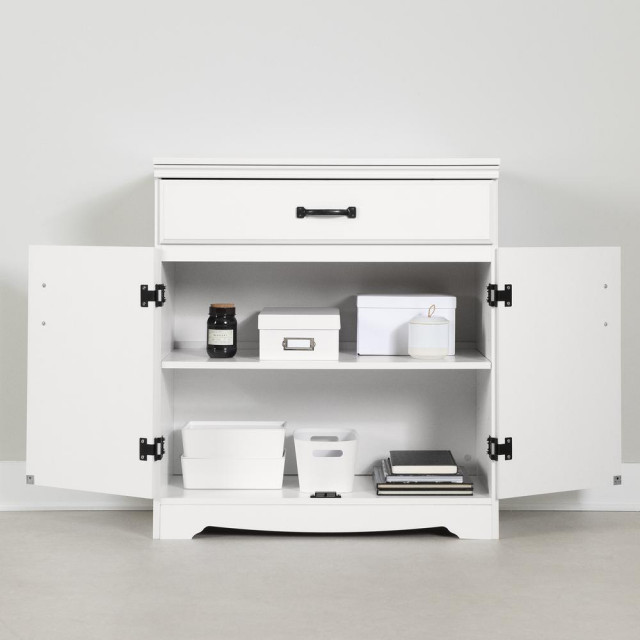 Farnel Cabinet, Pure White - Transitional - Storage Cabinets - by Bison ...