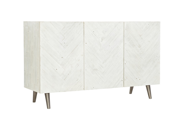 Bernhardt Loft Macauley Sideboard, Brushed White/Glazed Silver ...